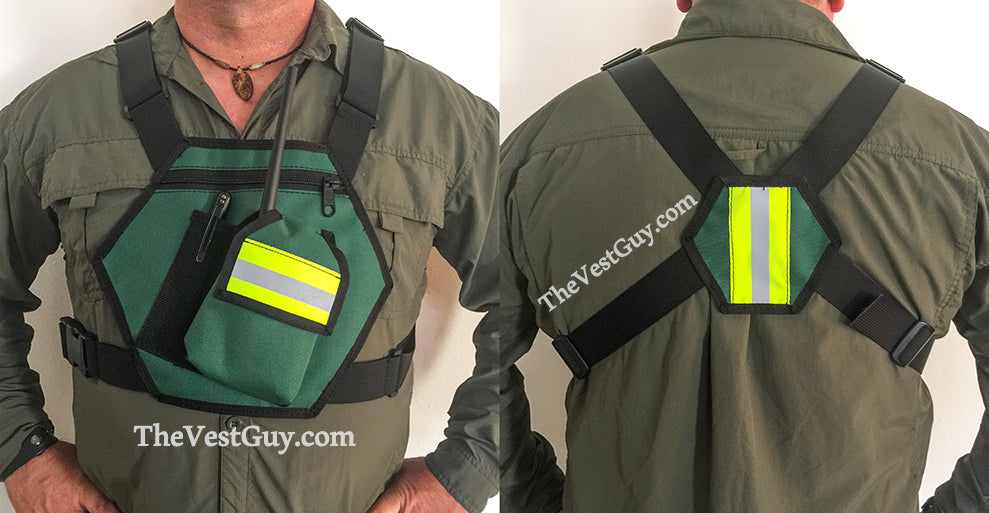 CERT Reflective Chest Pack - Chest Pouches radio pockets reflective ...