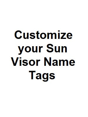 Sun Visor Name Tags – The Vest Guy