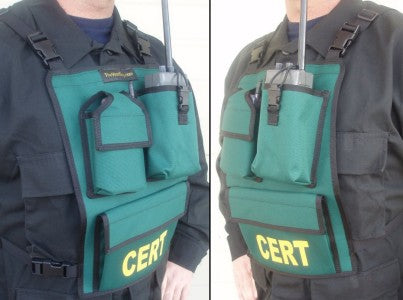 CERT Deluxe Chest Pack with Radio Pouches - Radio pocket chest pouch ...