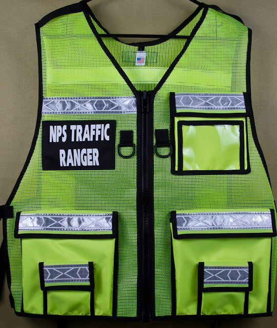 NPS Traffic Vest - Mesh High Visibility Vest by The Vest Guy